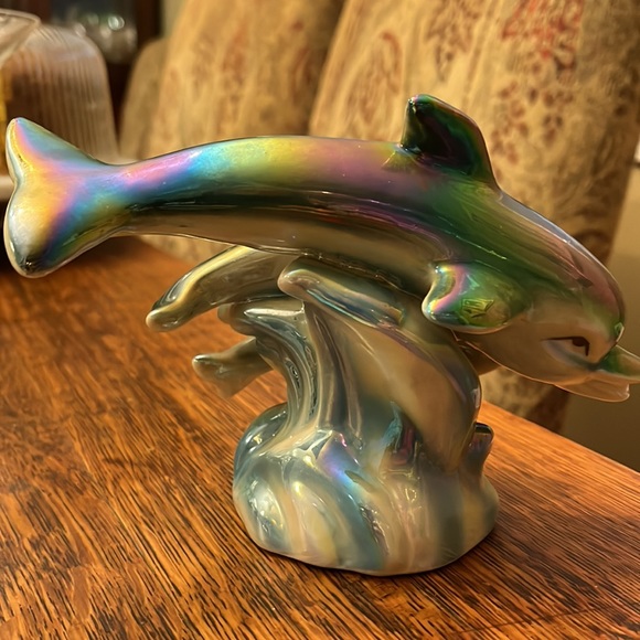 Vintage | Accents | Lustreware Dolphin Figurine Vintage Dolphin ...